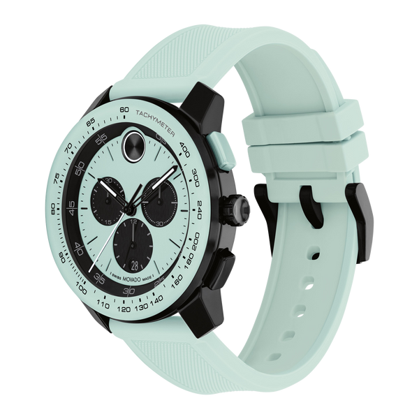 Movado Bold TR90 Chronograph - Seafoam Blue 3601212 - Halifax Watch Company