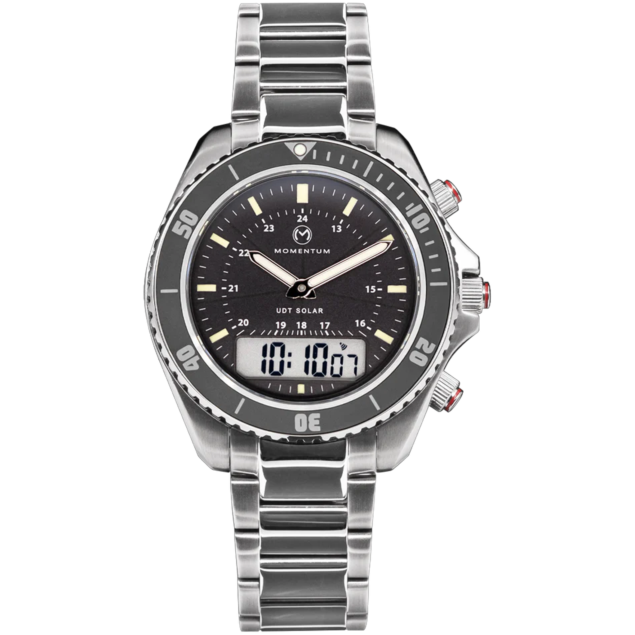 Momentum UDT SS Solar - Black Dial – Halifax Watch Company