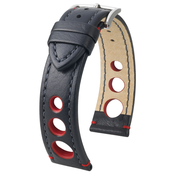 Hirsch RALLY Natural Leather Racing Watch Strap - Halifax Watch Company